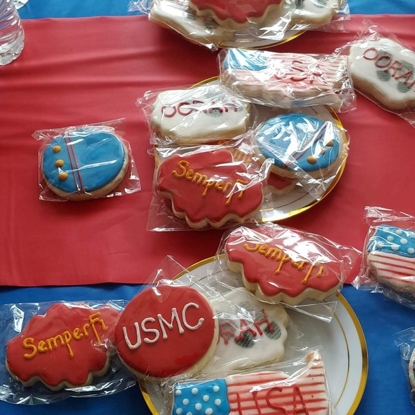 Marine Corp Cookies - Etsy