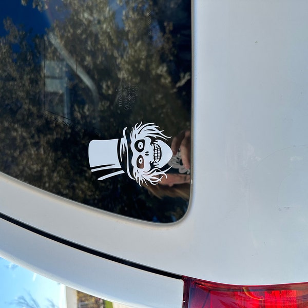 Haunted Mansion Hatbox Ghost Decal | Hatbox Ghost Decal | Disney Haunted Manxion Sticker ...
