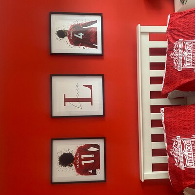 Set of Three Personalised Arsenal Wall Prints Football Prints - Etsy UK
