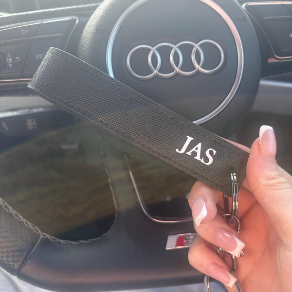 Personalised Wristlet Keyring Personalised Gift Keychain Initials New ...