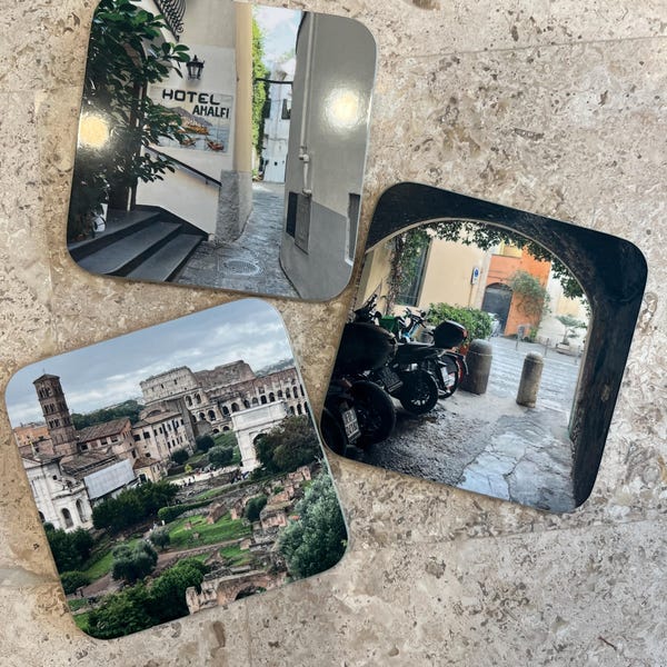 Photo Coasters Set - Family Photo Coasters - Custom Picture Coasters ...