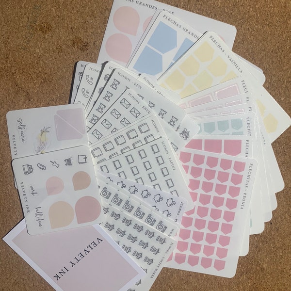 Mini Icons Stickers Sheet Transparent Stickers Planner Stickers Journal ...