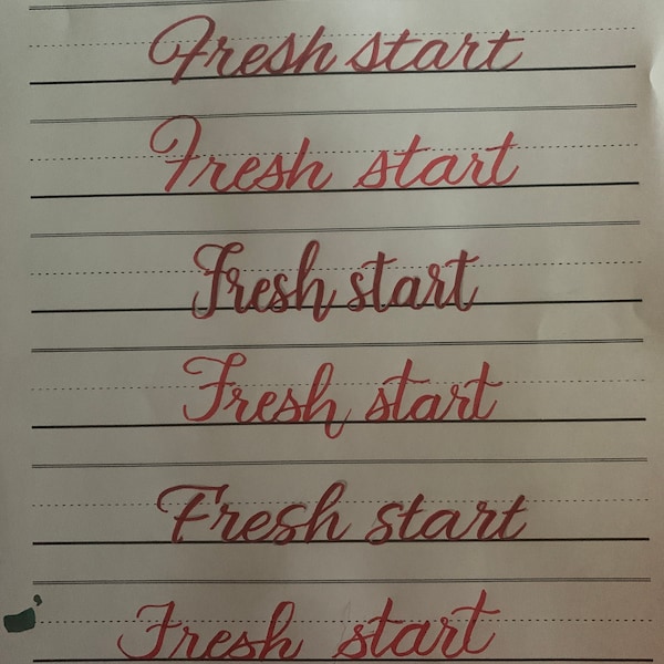 One Year of Hand Lettering Worksheets | Brush Lettering Practice ...