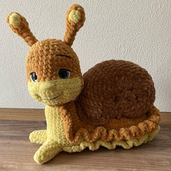 Crochet Pattern Snail Amigurumi PDF File in ENG and German - Etsy