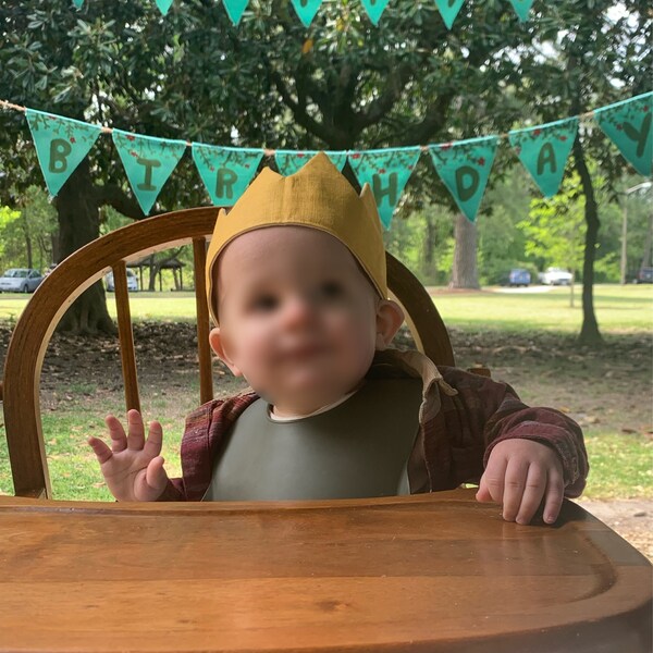 Custom Linen Crown - Create Your Own Crown - Reversible Crown ...