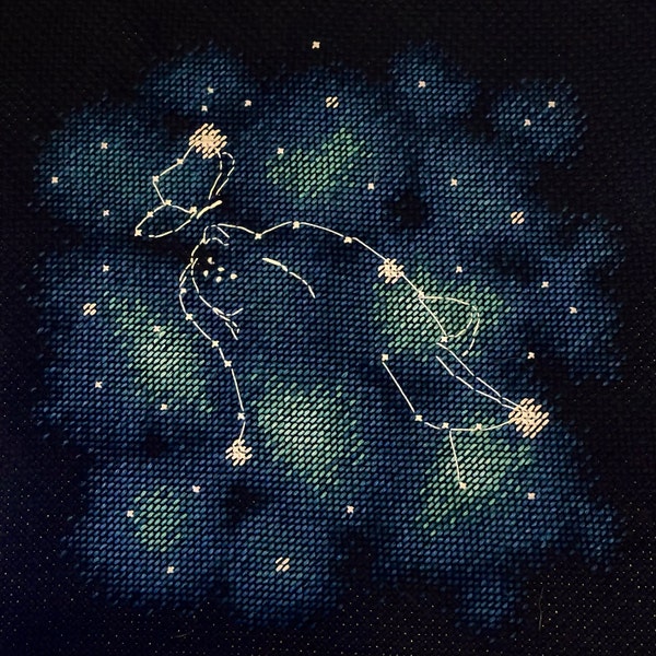 Cat Constellation Cross Stitch Pattern PDF / Embroidery Chart With ...