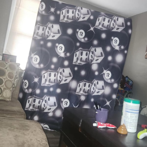 Lux Rosa 'highs & Lows' Smile Now Cry Later Blue Black Tapestry ...