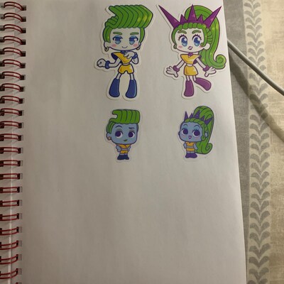 Trolls Poppy and Branch, Velvet and Veneer Stickers - Etsy