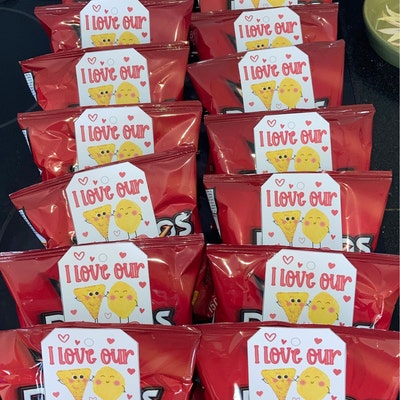 Valentine Chip Labels, Chips Kids Valentine Printable, Pringles Snack ...