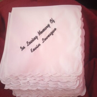 Memorial Handkerchief Personalized - Etsy