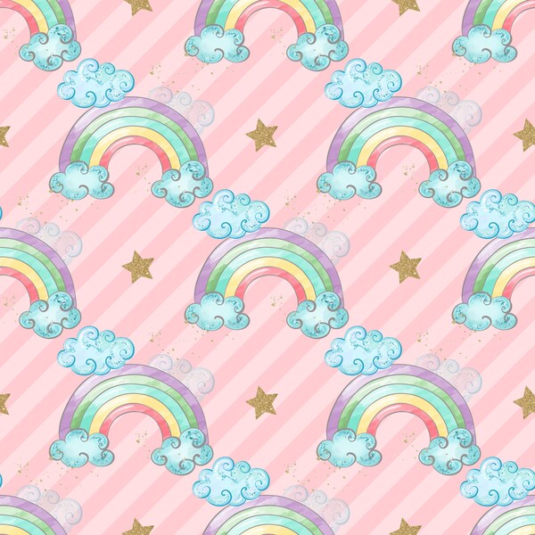 Watercolor Unicorns II. Digital Paper Pack, Rainbow Unicorns Download ...