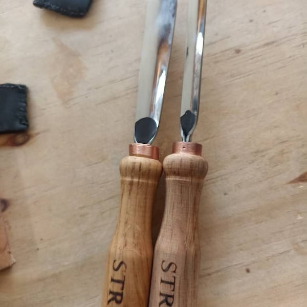 Personalized Hobby Set of 12 Gouges, Straight and Bent Gouges in Case ...