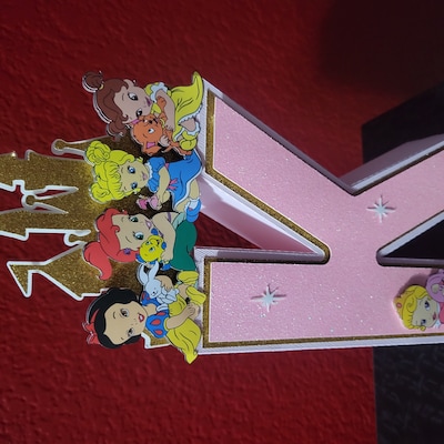 Baby Princess 3D Letters Baby Princesses Party Theme Princess Birthday ...