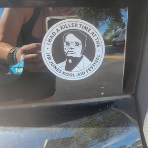 The Original Jim Jones Festival Sticker | High Quality - Etsy