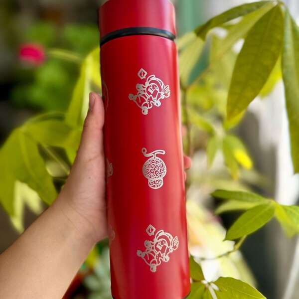 Luffy Gear 5 Water Bottle, One Piece Engraved Coffee Tumbler ...