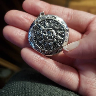 Sun and Moon Constellation Locket Necklace Great Gift Birthday ...