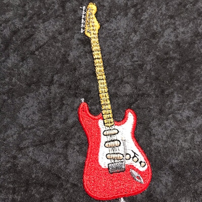 Electric Guitar Embroidery Design, Guitar Machine Embroidery Design 8 ...