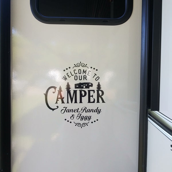 Fifth Wheel Decal Personalized Camper Decal Camping Decal Personalized ...