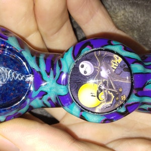 Custom Space Stitch Glass Smoking Pipe Girly Pipes Unique | Etsy