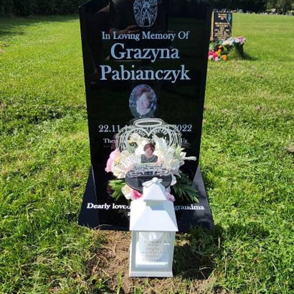 Football Headstone Temporary Headstone Grave Marker Memorial Plaque ...