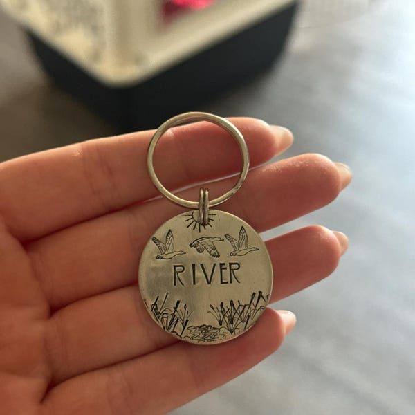 You're a Gem / Custom Hand Stamped Dog Tag, Personalized Metal Pet ID ...