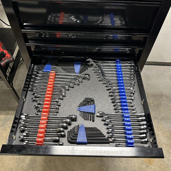 Quinn Master Bit Socket Organizer – Fits Harbor Freight 87pc Set #70347 ...