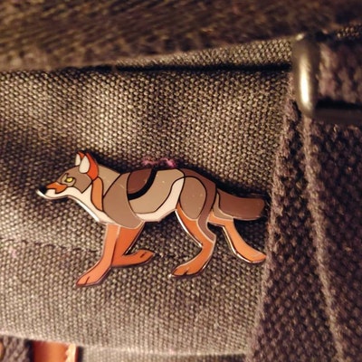 Coyote Hard Enamel Pin Coyote Pin Art Deco Minimalist Art - Etsy