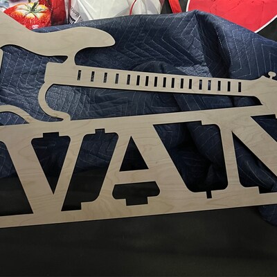 Guitar Name Sign, Nursery Decor, Personalized Wood Sign, Music Gift ...