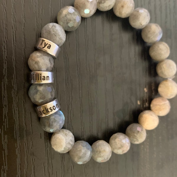 Personalized Engraved Beads With Name, Date, or Design, Add-on Engraved ...