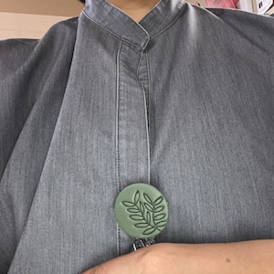 Minimalist Neutral Badge Reels Handmade Polymer Clay - Etsy