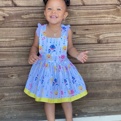 Baby Shark Dress Birthday Dress Celebration Dress Baby - Etsy