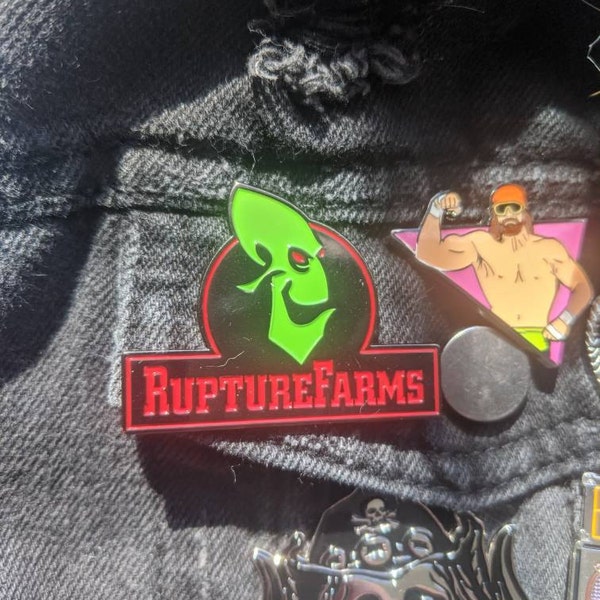 ODDWORLD: ABE'S ODDYSEE - Rupture Farms Logo Enamel Metal Pin Badge - Etsy