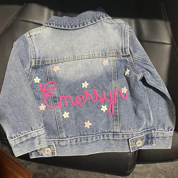 Personalized Baby Denim Jacket – Custom Toddler Name Jacket, Perfect ...