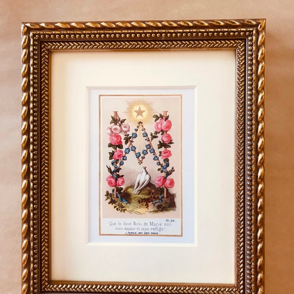 Ave Maria – 2 Sizes – Based on a Vintage Holy Card - Etsy