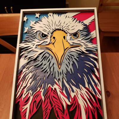 5 Layer 3D Map of the World, Multi layer Panel,laser Cut File. 3D Wood ...