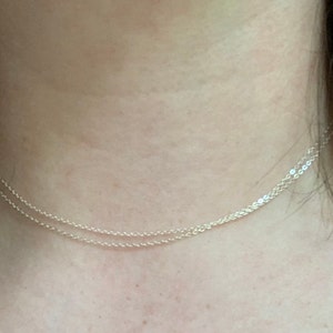 Super Dainty Wrap Necklace // Simple and Delicate Thin Chain Necklaces ...