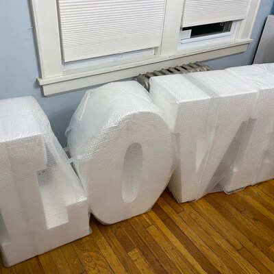 30 Tall Large LOVE Table Base Foam Letters 8 Deep Letters Wedding ...