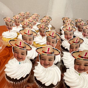 Graduation Hat Cupcake Toppers, Personalized Graduation Hat Photo ...