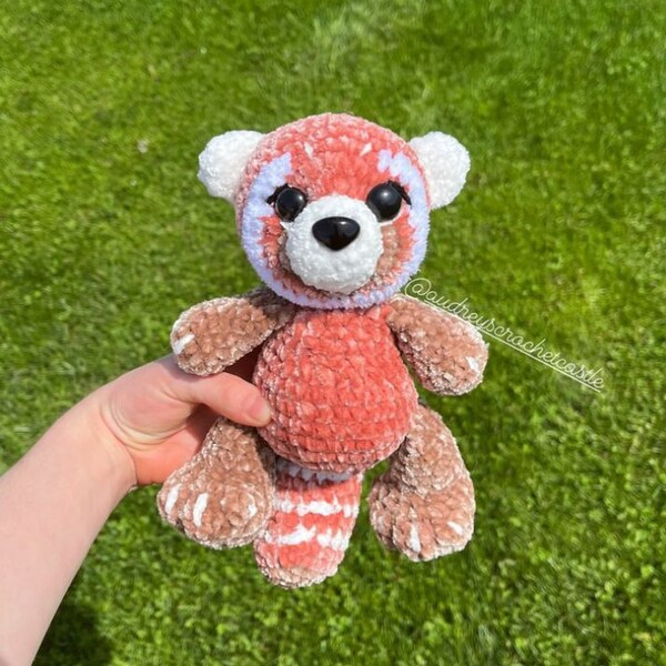 Crochet Red Panda Pattern Amigurumi Red Panda Pattern Panda Diy Toy ...