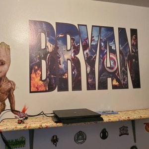 Hulk Border Named Personalised Childrens Wall Stickers Kids | Etsy