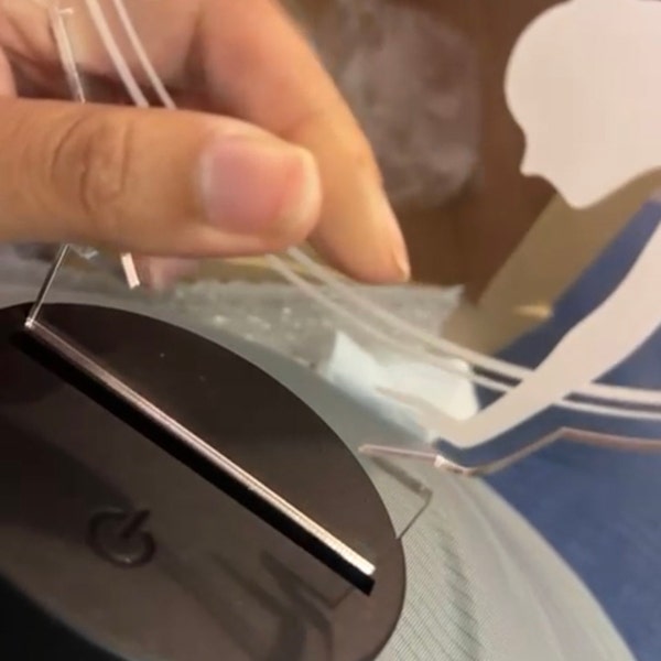 Gymnast Girl Pose Round Gymnastics Fan Personalised Colour Changing ...