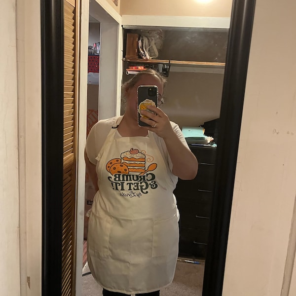Custom Apron, Logo Apron, Custom Text Logo Apron, Custom Name Apron ...