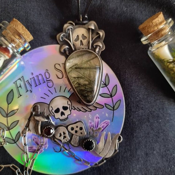 Sleepy Moon Face Whimsical Whimsigoth Art Deco Mother of Pearl ...