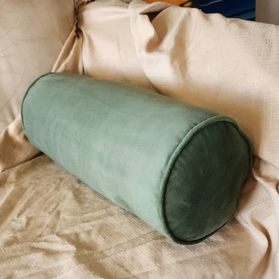 Personalized Velvet Pillow Covers With Piping, Smooth Bolster Pillow ...