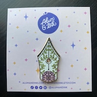 Cosmic Hawk Enamel Pin With Gold-plated Metal - Etsy