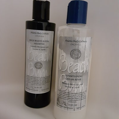 Beach Bum Set Organic Shampoo Organic Hair Conditioner Vegan Shampoo ...