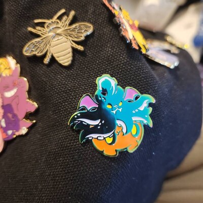 Blep Doggo Hard Enamel Pin by Cloudhedd Rose Gold or Black - Etsy Singapore