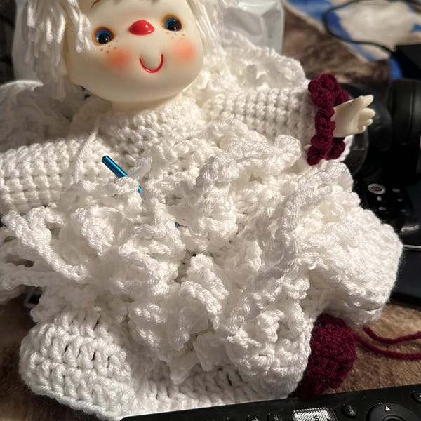 Vintage 1970s Crochet Granny Square Rib Tickler Top Pattern (PDF ...