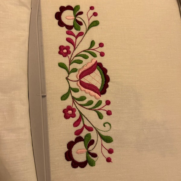 Floral Machine Embroidery Design Folk Digital Pattern. Floral Ornament ...