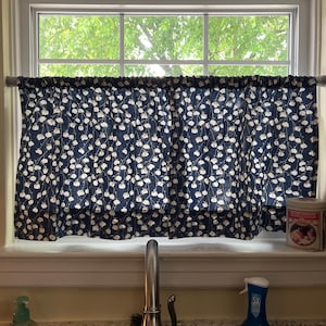 Retro Leaf, Covington Carson Fiesta 100% Cotton Draperies Kitchen ...